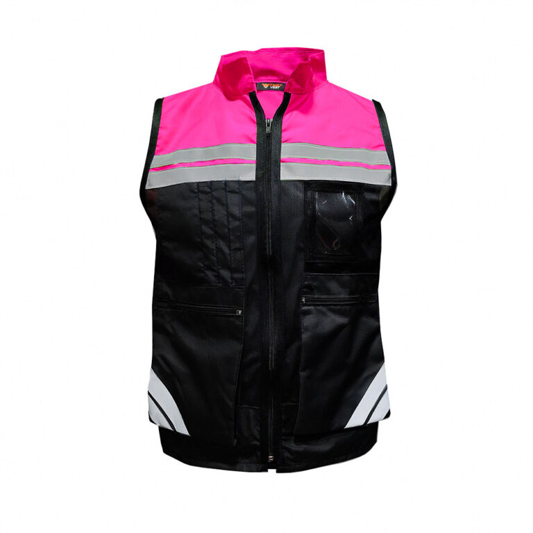 Modelo Negro & Rosa – FancyVest equipo de seguridad